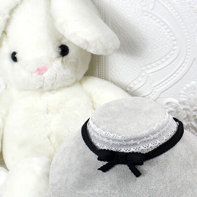 可爱doll感黑色蝴蝶结蕾丝叠戴锁骨链项链choke小众少女法式复古