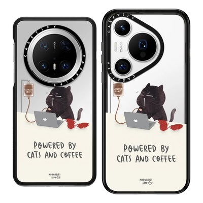 咖啡续命小猫CASETiFY华为手机壳
