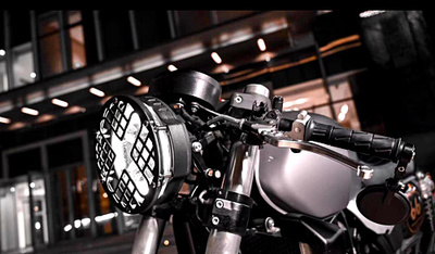 赛科龙RE3改装大灯罩分离把座垫