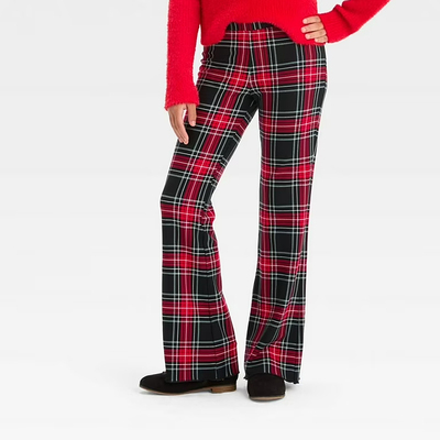 儿童速干长裤喇叭裤女童春秋弹力