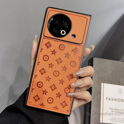 奢华老花Xfold+适用于vivo xfold2手机壳折叠屏新款超薄限量版全包防摔商务个性xfold保护套保护xfold3套外壳