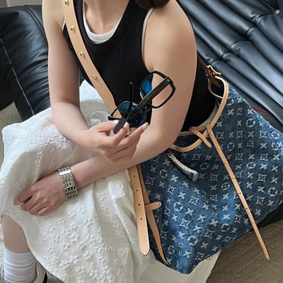 2026新款轻奢通勤牛仔托特女包