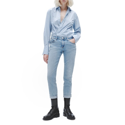 纽约轻奢R&B修身牛仔裤铅笔裤