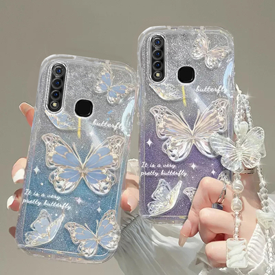 vivo Z5x手机壳Z1透明i新z3x蝴蝶Z3套Z6全包Y71防摔Y75S潮Y76S奢华Y77高档Y85手链Y78闪粉Y83男女vivoZ5x