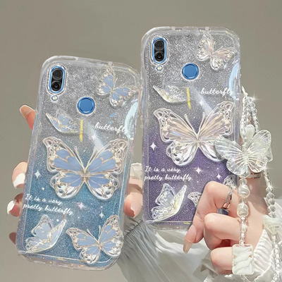 荣耀play手机壳荣耀play 3透明4蝴蝶5套6全包pro防摔T潮note10奢华9高档C手链30闪粉100款40新50软80女honor