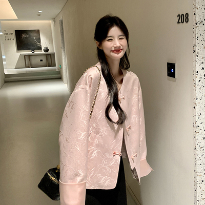 【现货】新中式国风盘扣印花短外套2c298-w315-p145k198