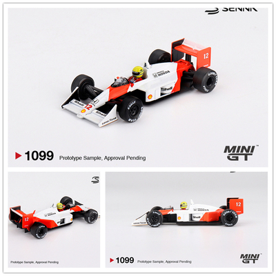 MINIGT 1:64 迈凯伦 McLaren MP4/4 #12 Ayrton Senna 合金车模