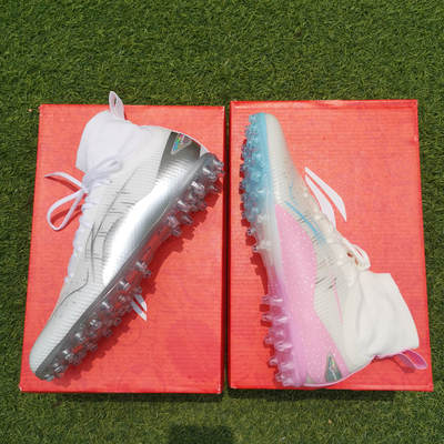 小宽脚速度型棉花糖色短圆钉