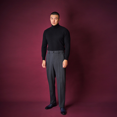 AllenXie刀锋西裤羊毛长裤