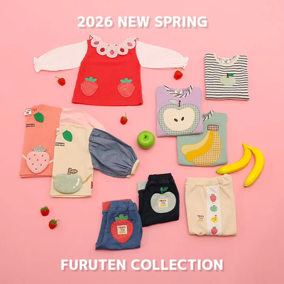 原D！水果系列！动物园 zo*mic男女童秋款长袖T恤裤子 套装