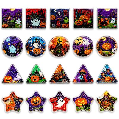 Halloween Mini Maze Game - Bulk Handheld Educational Puzzle