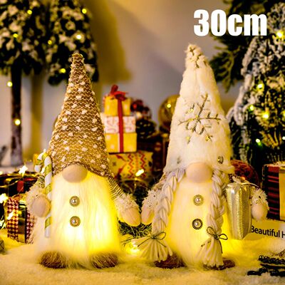 30cm Glowing Gnome Christmas Decorations  Faceless Plush Dol