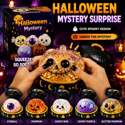 Halloween Dumpling Squeeze Toy Shiny Glitter Soft Fidget Toy