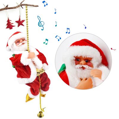 Christmas Socks, Santa Claus Electric Climb Up and Down Clim