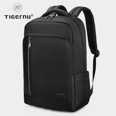 Tigernu双肩多功能商务背包男 防泼水防盗USB笔记本电脑包直