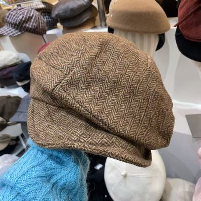 10.13东大门韩国YOLO秋冬新款复古不规则针织前进帽