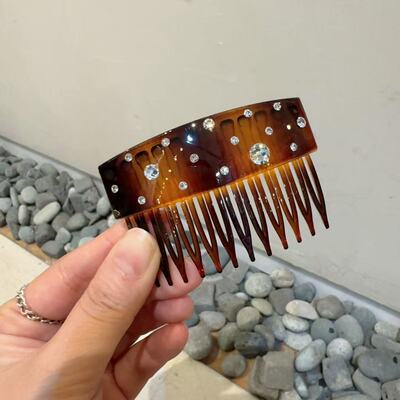 韩国baket复古气质水钻发梳