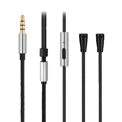 Earmax BNT IE8 IE8I IE80 IE80S带麦音频线单晶铜镀银耳机升级线