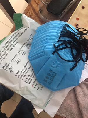 现货特包邮10个装金康防尘KN90口 白 蓝五层厚锦绣粤兴防飞沫防雾