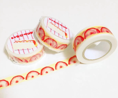 【分装】 日本 lapain 草莓沙拉 草莓奶油水果 mt承制 和纸胶带