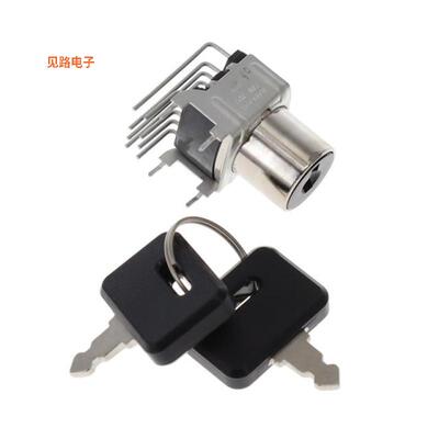SK24EG30 -[全新SWITCH KEYLK 3POS DP3T 0.4VA 28V]