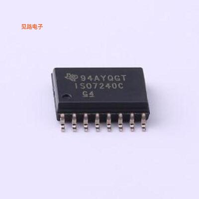 ISO7240CDWR -[全新ISO7240C 四通道 4/0 25Mbps 数字隔离器]