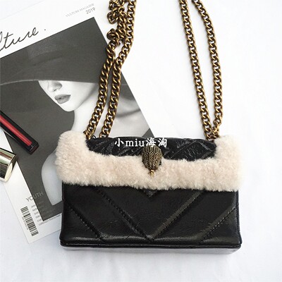 kurtgeiger迷你毛绒单肩斜挎包