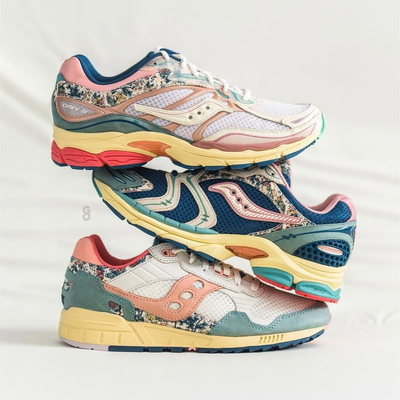 代购Saucony Progrid Omni 9 Kissaten网面透气低帮运动休闲跑鞋