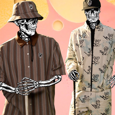 代购MALBON GRATEFUL DEAD感恩而死乐队联名高尔夫服短袖外套T恤