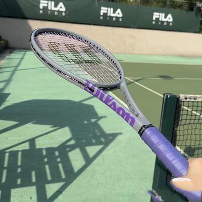 代购Wilson Clash 100L V2 威尔胜费德勒网球拍灰紫色定制 PRO S