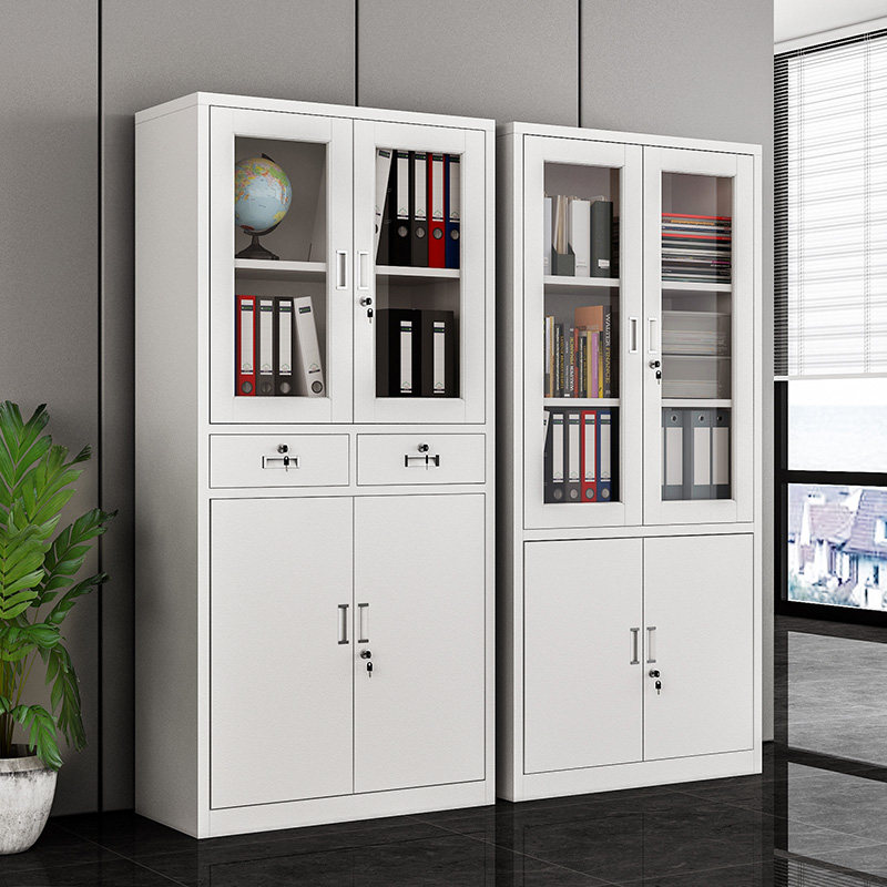 文件柜办公柜铁皮柜储物柜带锁铁柜子置物柜财务凭证档案柜资料柜_虎窝淘