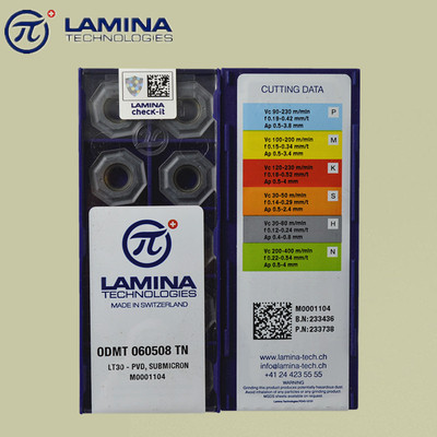 瑞士Lamina铣刀片ODMT060