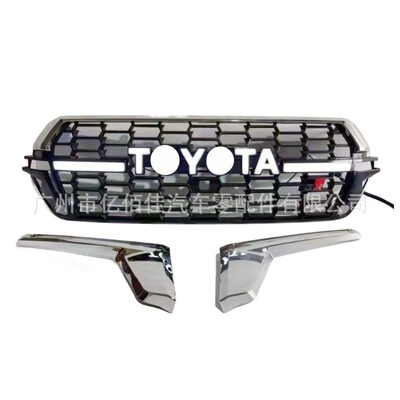 LC200酷路泽中网改装带灯LED流水2016-2021前杠通风口UZJ200新款