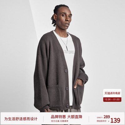 bodydream开衫V领毛衣