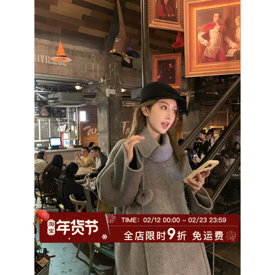 MLS留洋大小姐双面呢大衣