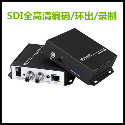 SDI环出录制编码器 H.265编码录制高清1080P视频采集盒 SDI编码器