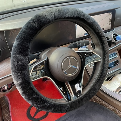 保暖黑大帅冬季毛绒通用松紧把套