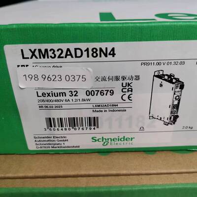 LXM32AD18N4/MD30N4/SD30/12/18/72N4AD30M2施耐德交流伺服驱动