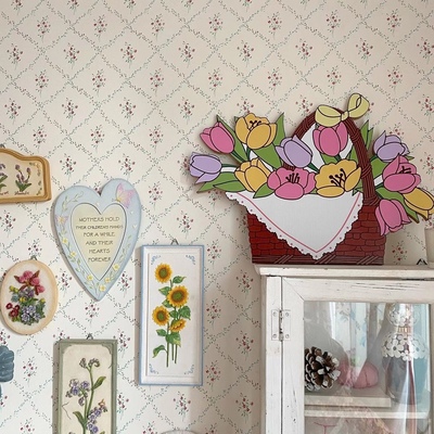 昭和复古摆件花篮卧室壁挂装饰