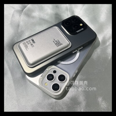 磁吸卡包适用TURBO3小米14ultra手机壳K70至尊版水洗标签K60红米k40S大孔Note10/12硬壳13PRO+/11/50/civi3男