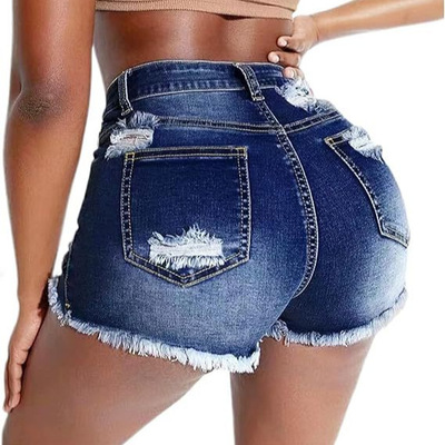 Summer women's sexy stretch denim shorts women's jeans短裤女