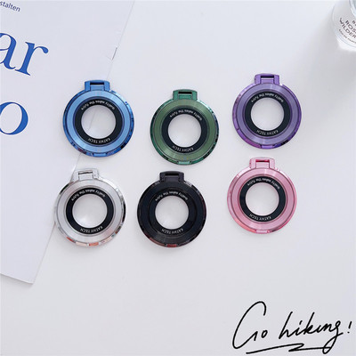 车载磁吸magsafe电镀引磁手机支架可折叠防摔指环扣粘贴式支撑座