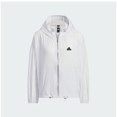 Adidas/阿迪达斯新款宽松休闲运动女城野共生防晒连帽外套IM8835