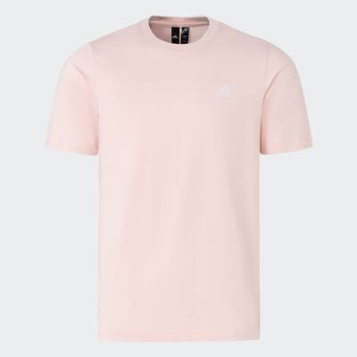 adidas阿迪达斯粉色短袖女夏季粉色简约半袖休闲上衣棉T恤IT4338