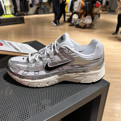 Nike耐克男鞋P-6000白绿色复古老爹鞋运动休闲跑步鞋CD6404-105