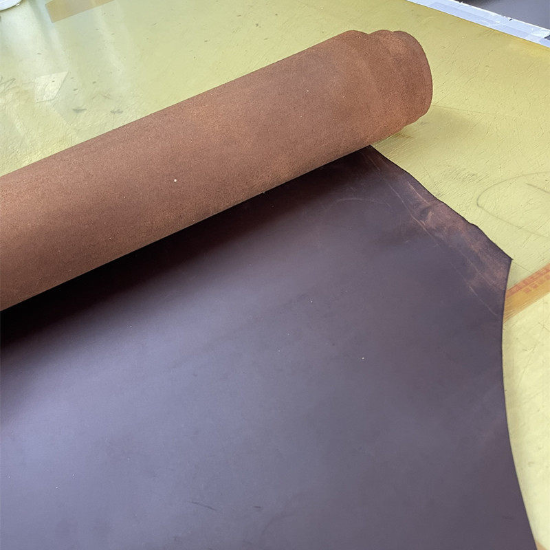 促销正单A级复古疯马皮皮料头层牛皮手工diy皮料厚2mm红咖真皮革