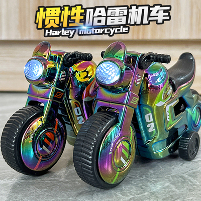 儿童仿真摩托车惯性玩具汽车