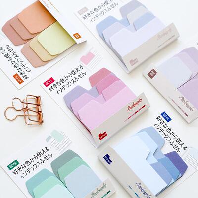 Index Divider Sticky Notes Paper Tabs, 60 Blank Notes per Pa
