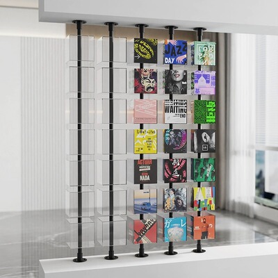 立方体手动旋转亚克力照片墙