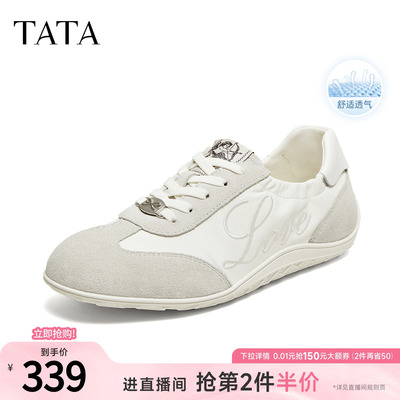TATA他她女鞋2026夏季新款阿甘鞋芭蕾德训鞋女休闲运动鞋7KL22BM6